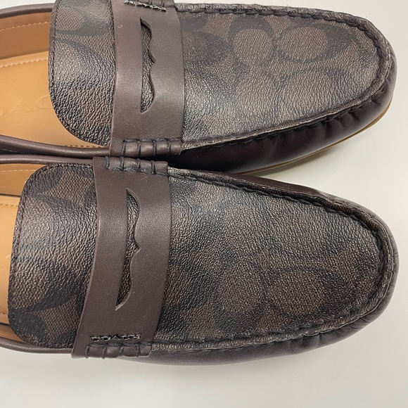 Coach | Shoes | Coach Mens Slide Dress Shoes Brown | Poshmark